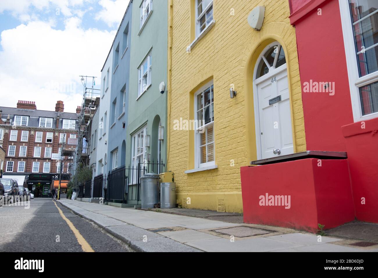Colourful houses in Hammersmith, London Stock Photo - Alamy