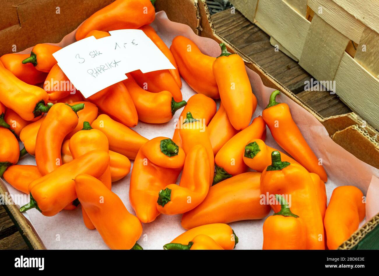 Bell peppers harvest hi-res stock photography and images - Alamy