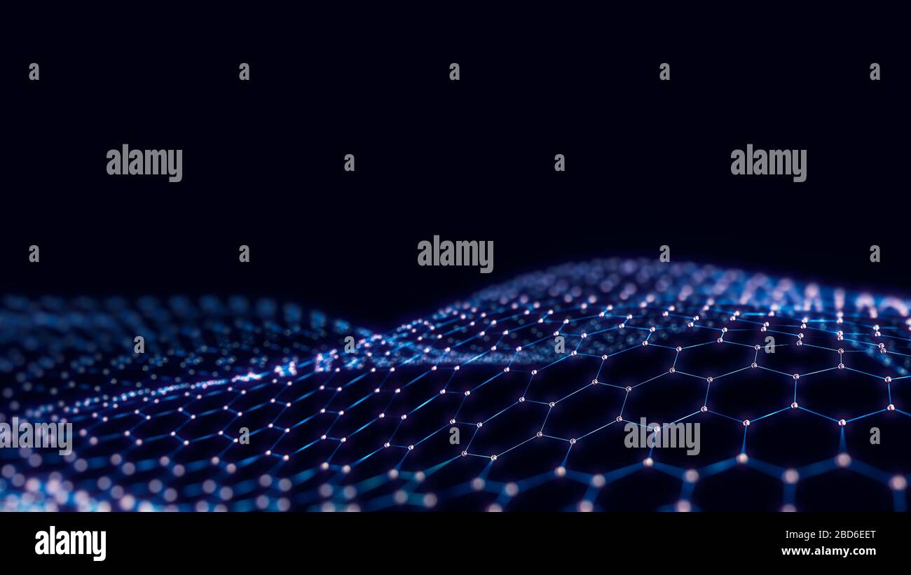 Abstract Hexagonal Technology Style Background Stock Photo - Alamy