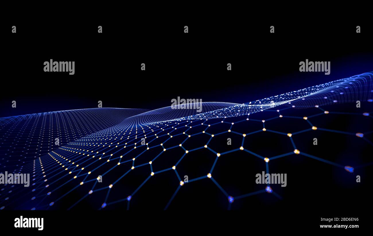 Abstract Hexagonal Technology Style Background Stock Photo - Alamy