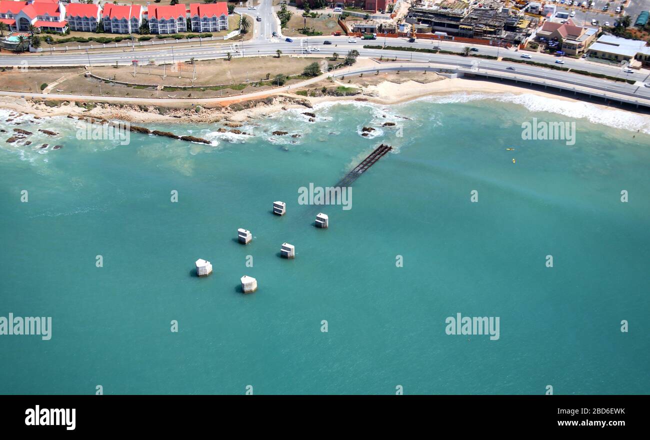 Aerial view of Summerstrand Beach Stock Photo - Alamy