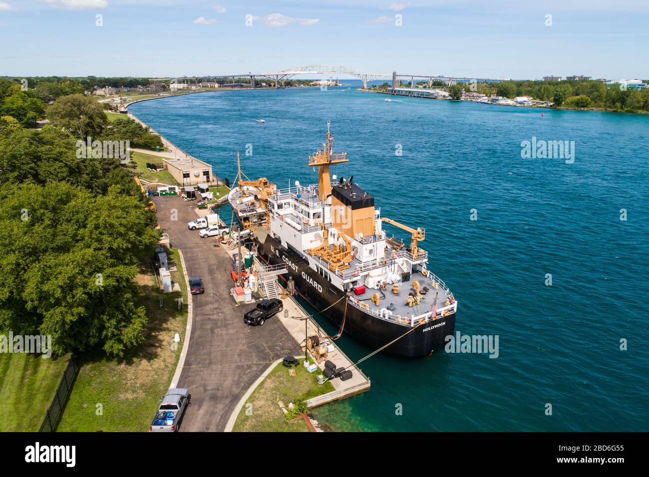 United States Coast Guard ship Holleyhock stationed in Port Huron ...