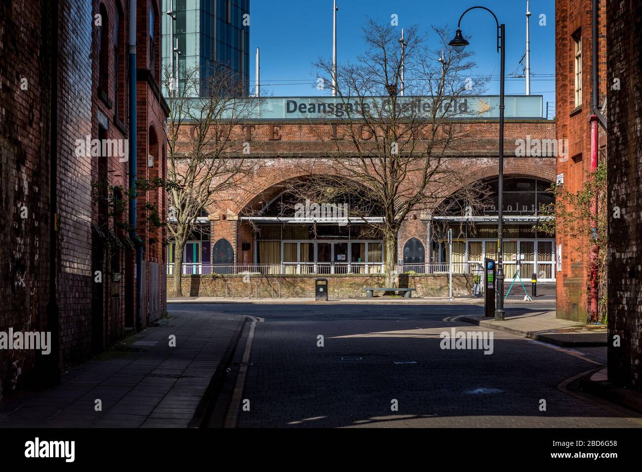 Empty Streets during Coronavirus Outbreak, Deansgate Locks, Manchester ...