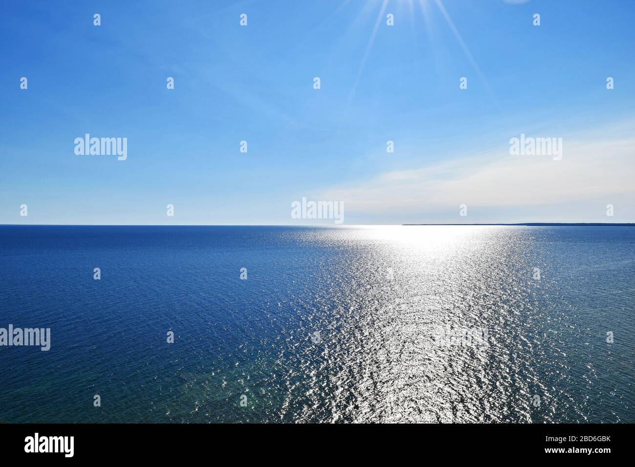 Lake Huron Horizon Stock Photo - Alamy