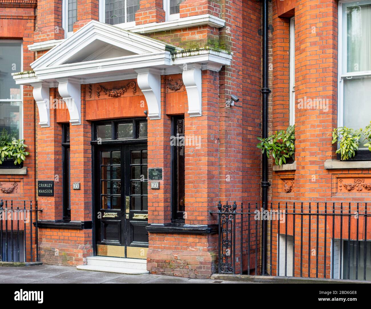 Cranley Mansion on Gloucester Road, Kensington and Chelsea, London, UK ...