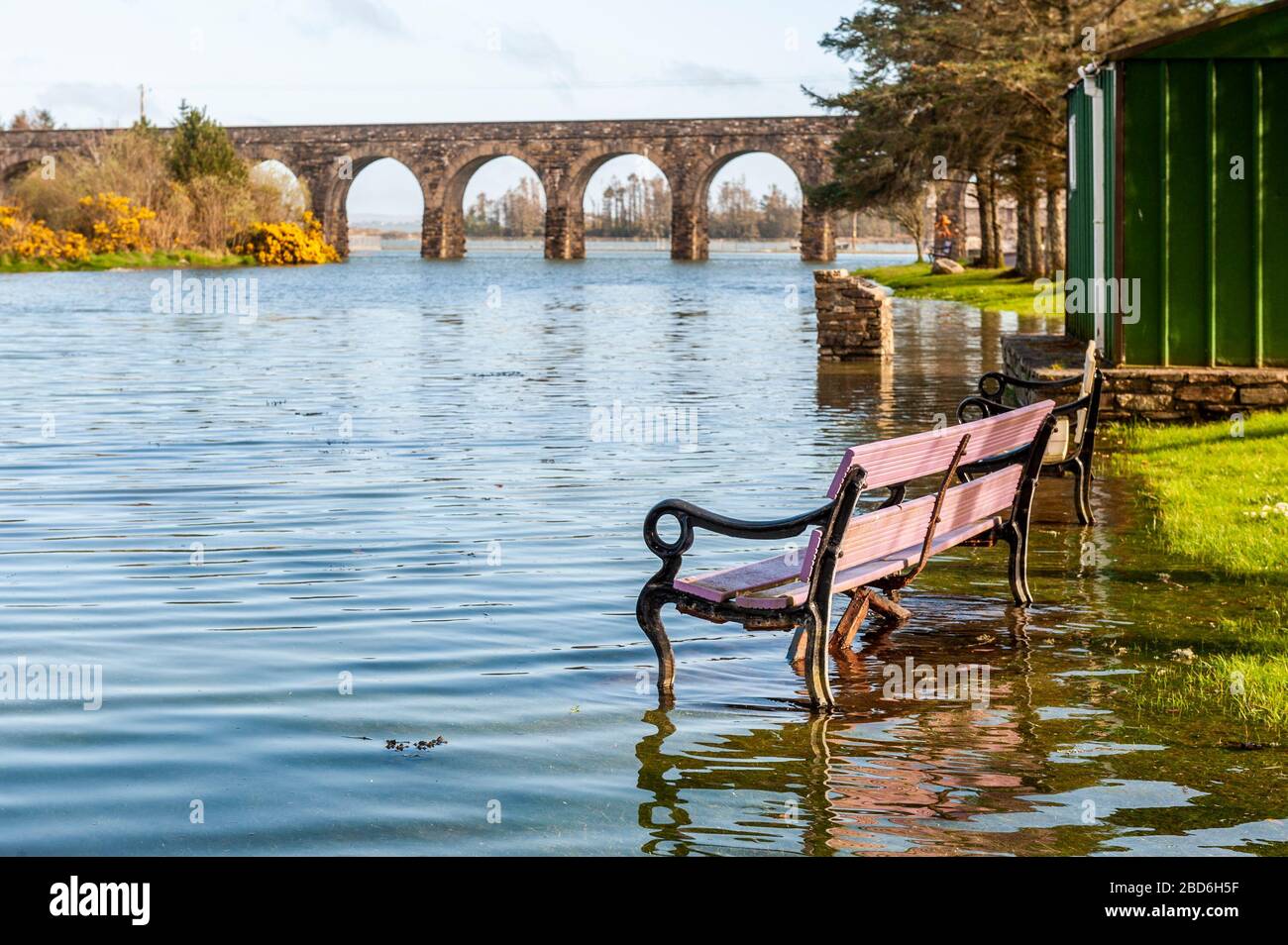 Ballydehob, West Cork, Ireland. 7th Apr, 2020. Ballydehob flooded this ...