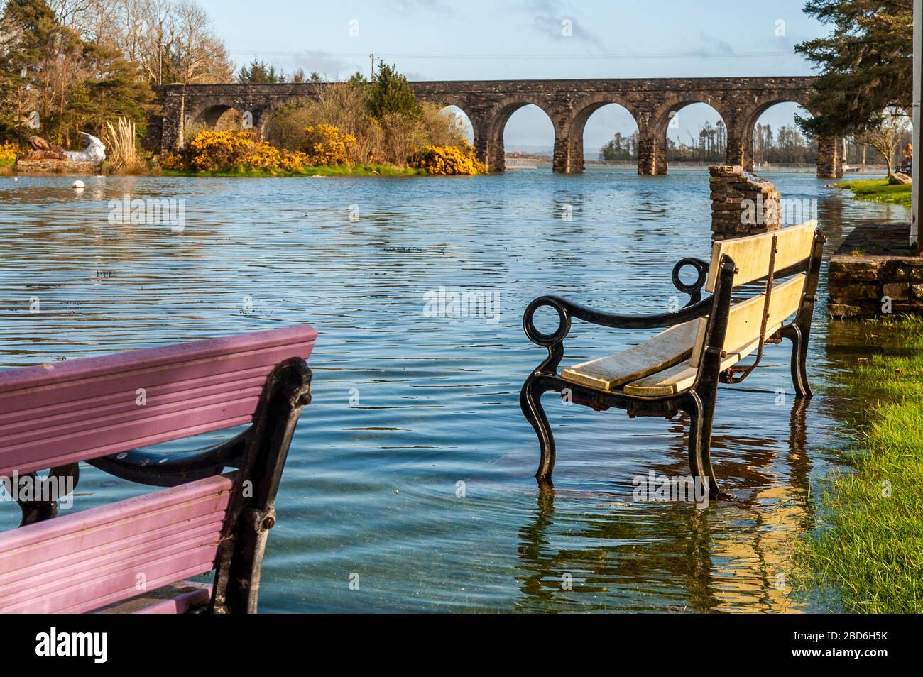Ballydehob, West Cork, Ireland. 7th Apr, 2020. Ballydehob flooded this ...