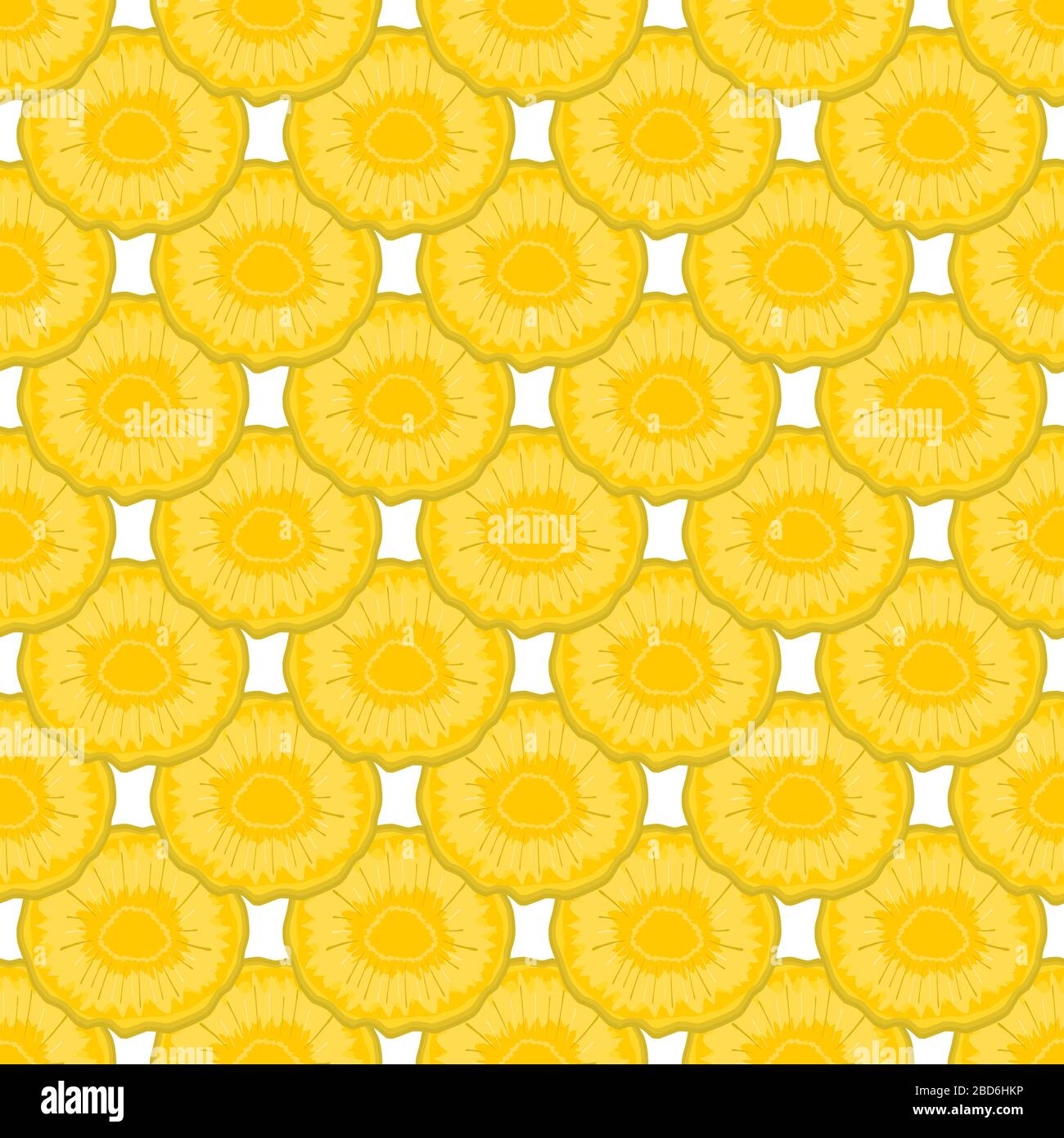 Illustration on theme big colored seamless pineapple, bright fruit ...