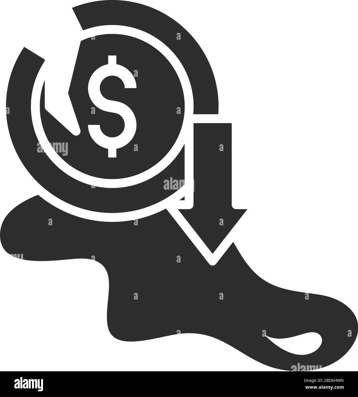 money spill petroleum down arrow trade crisis economy, oil price crash ...