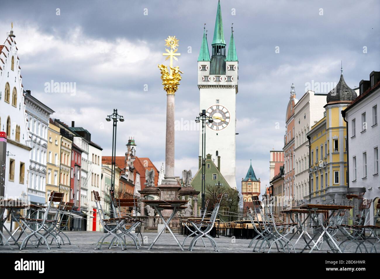 Straubing is a Lower Bavarian city with a well-preserved old town with ...