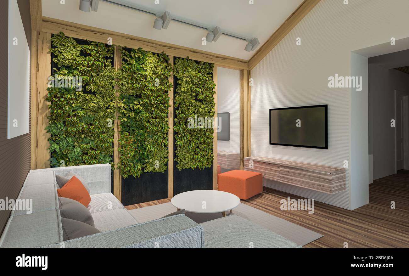 stylish modern interior of the house Stock Photo - Alamy