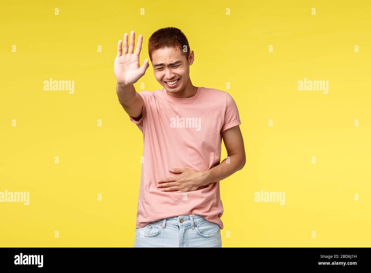 Lifestyle, travel and people concept. Please stop I cant laugh anymore ...