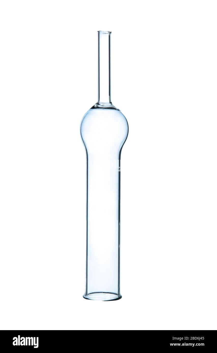 one laboratory jar, photo on white background, isolated Stock Photo - Alamy