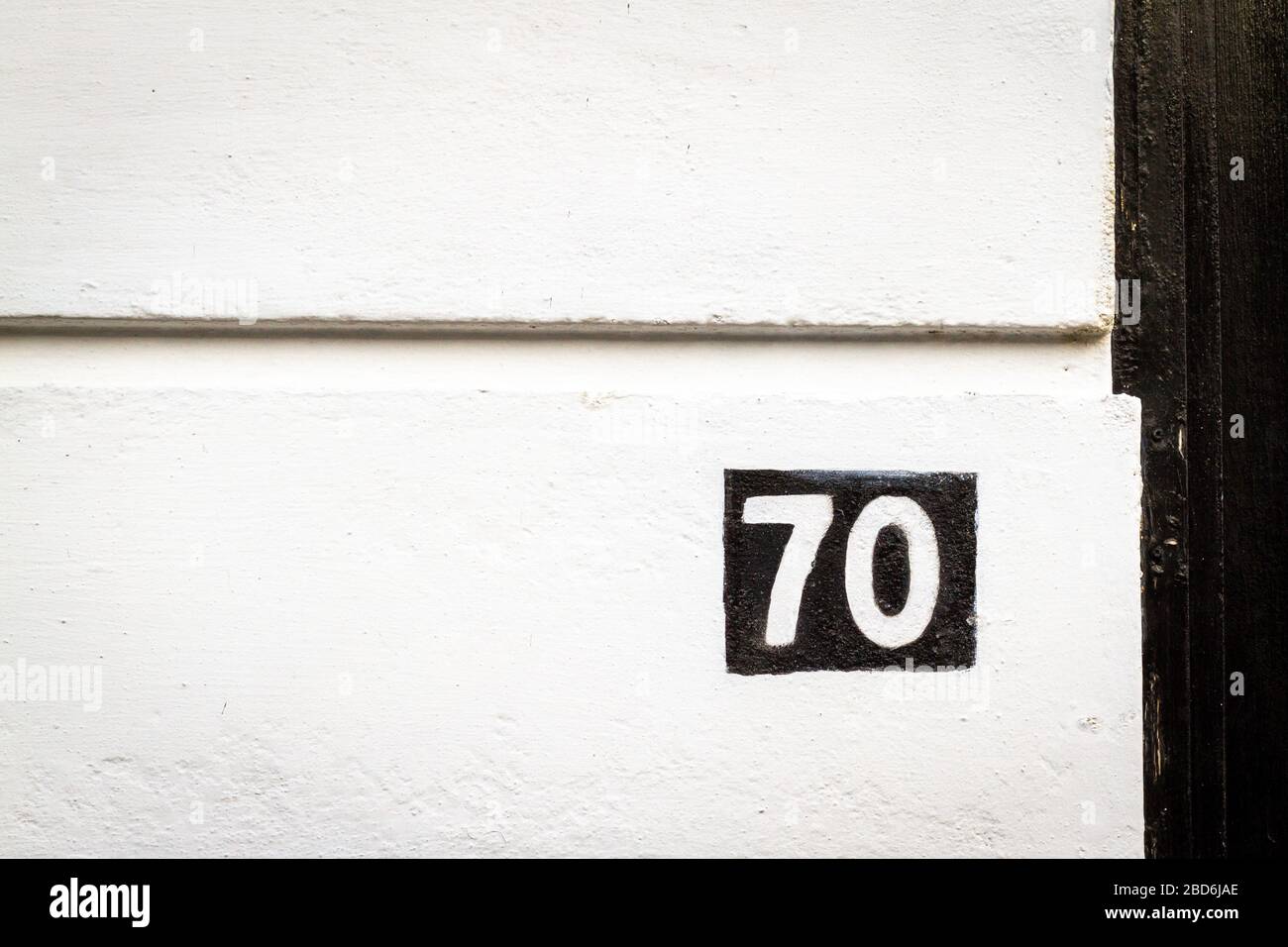 House number 70 sign hi-res stock photography and images - Alamy