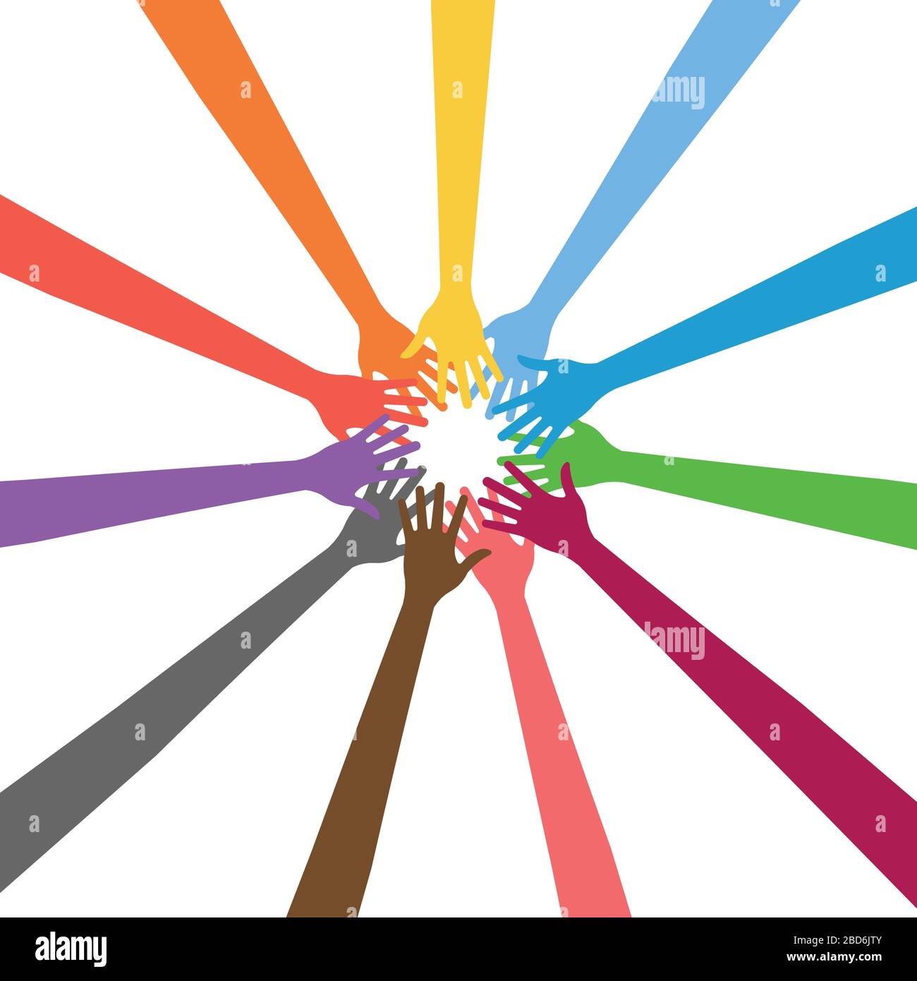 Support and Help for People in need of assistance. Vector design Stock ...