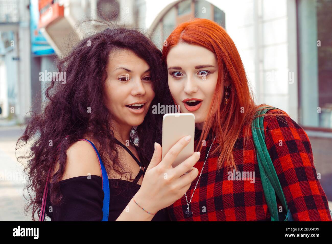 Two people shocking shocked hi-res stock photography and images - Alamy