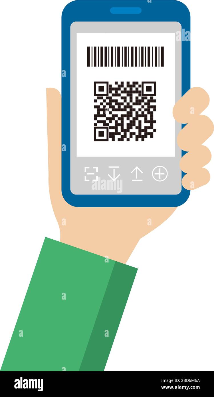 Barcode scanning app vector Stock Vector Images - Alamy