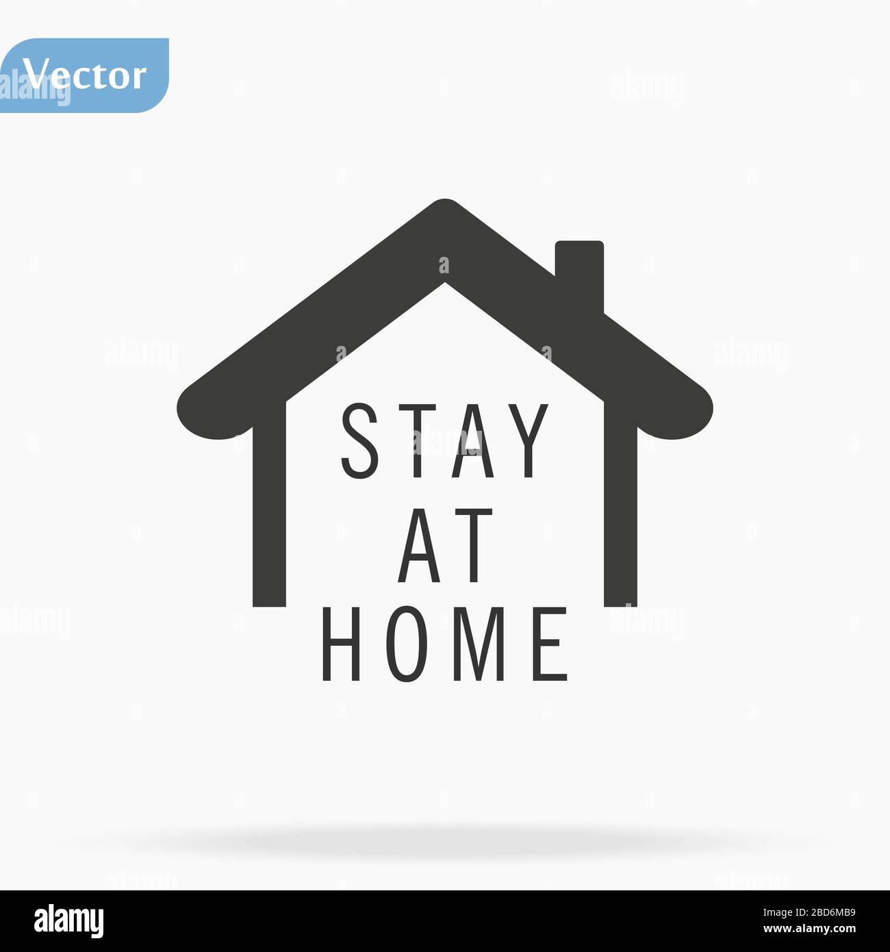 stay home, heart, home sticker symbol vector Stock Vector Image & Art ...