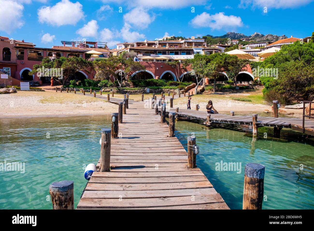 Porto Cervo, Sardinia / Italy - 2019/07/20: Panoramic view of luxury ...