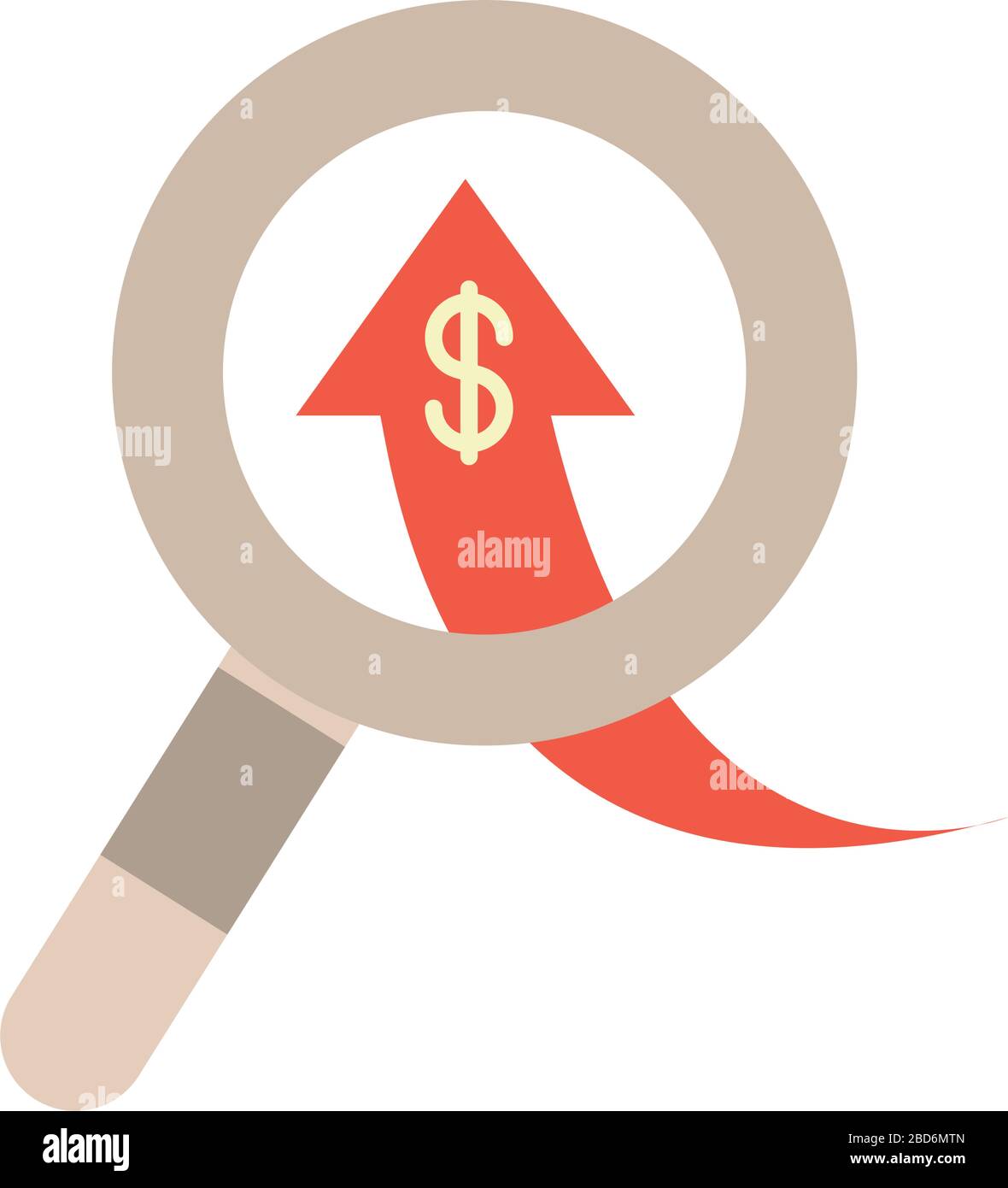 growth arrow analysis economy, rising food prices, flat style icon ...