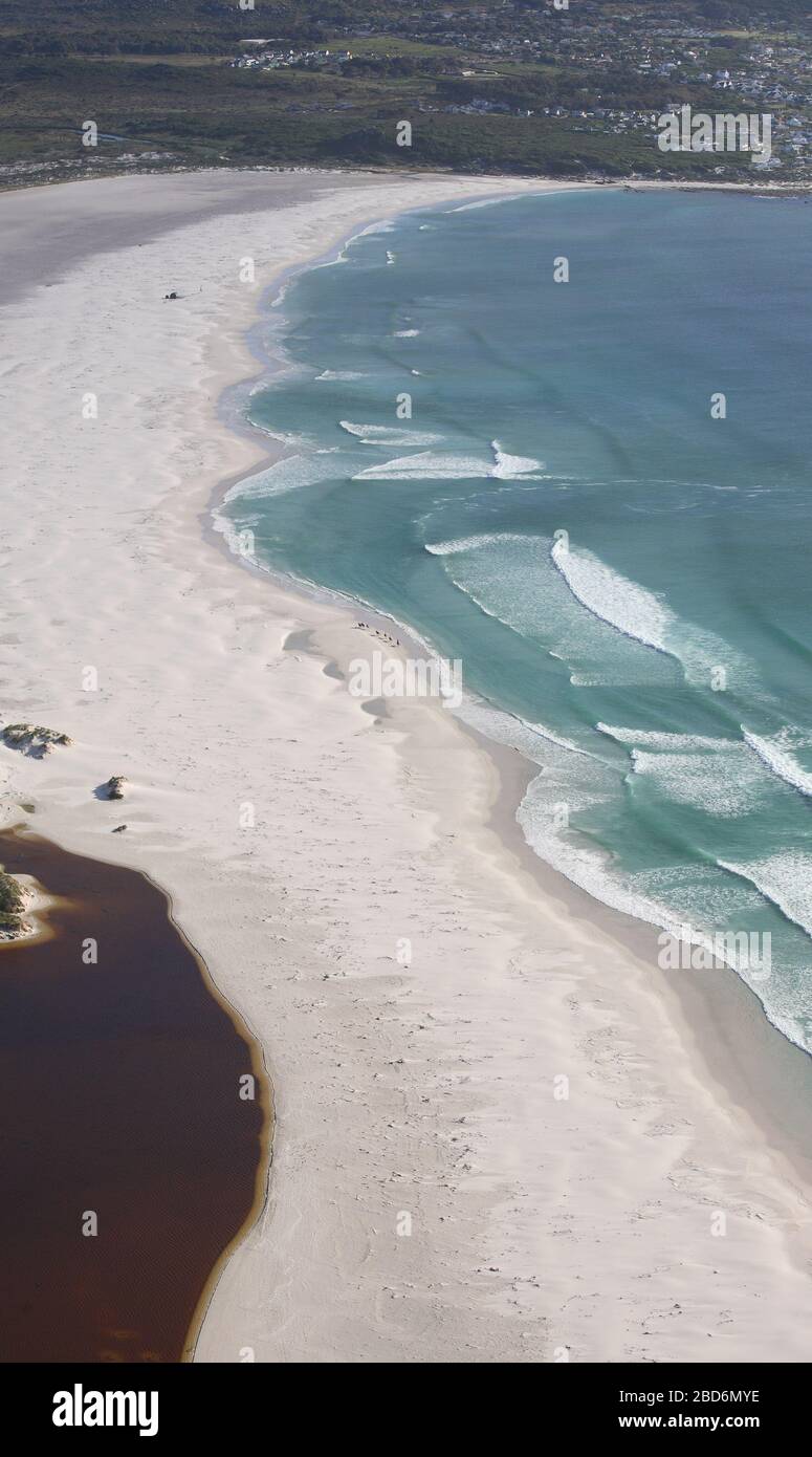 Aerial photo of Noordhoek Beach looking towards Kommetjie Stock Photo ... Aerial photo of Noordhoek Beach looking towards Kommetjie Stock Photo ...