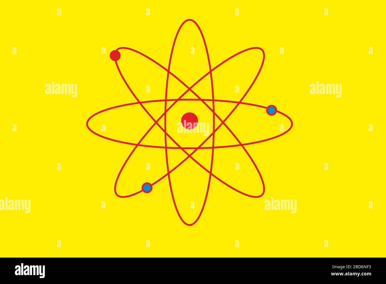 Isolated 3d atom model hi-res stock photography and images - Alamy