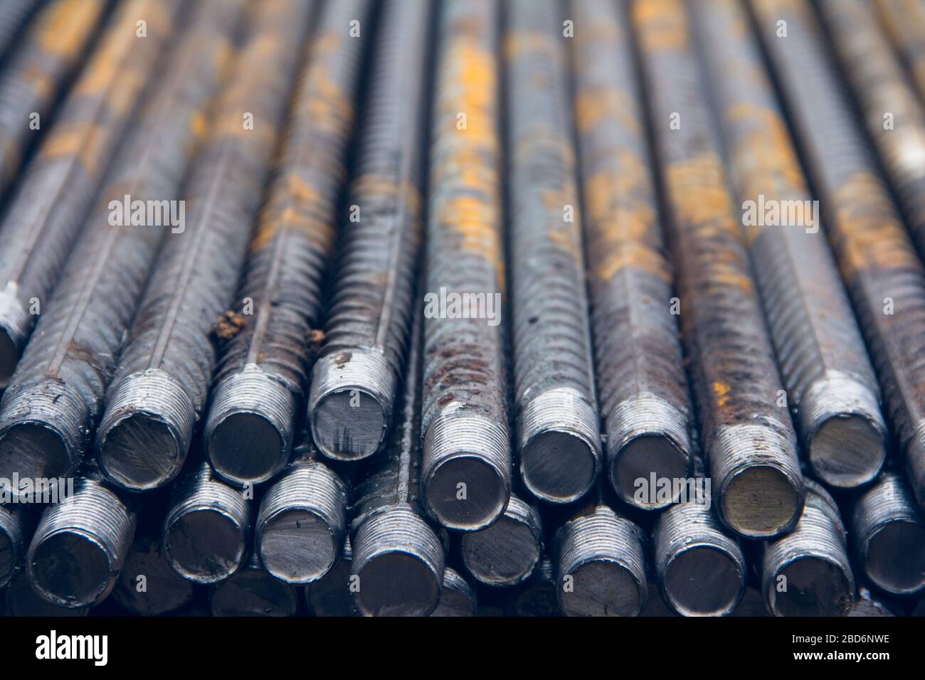 Construction rebar steel work reinforcement. Material for construction ...