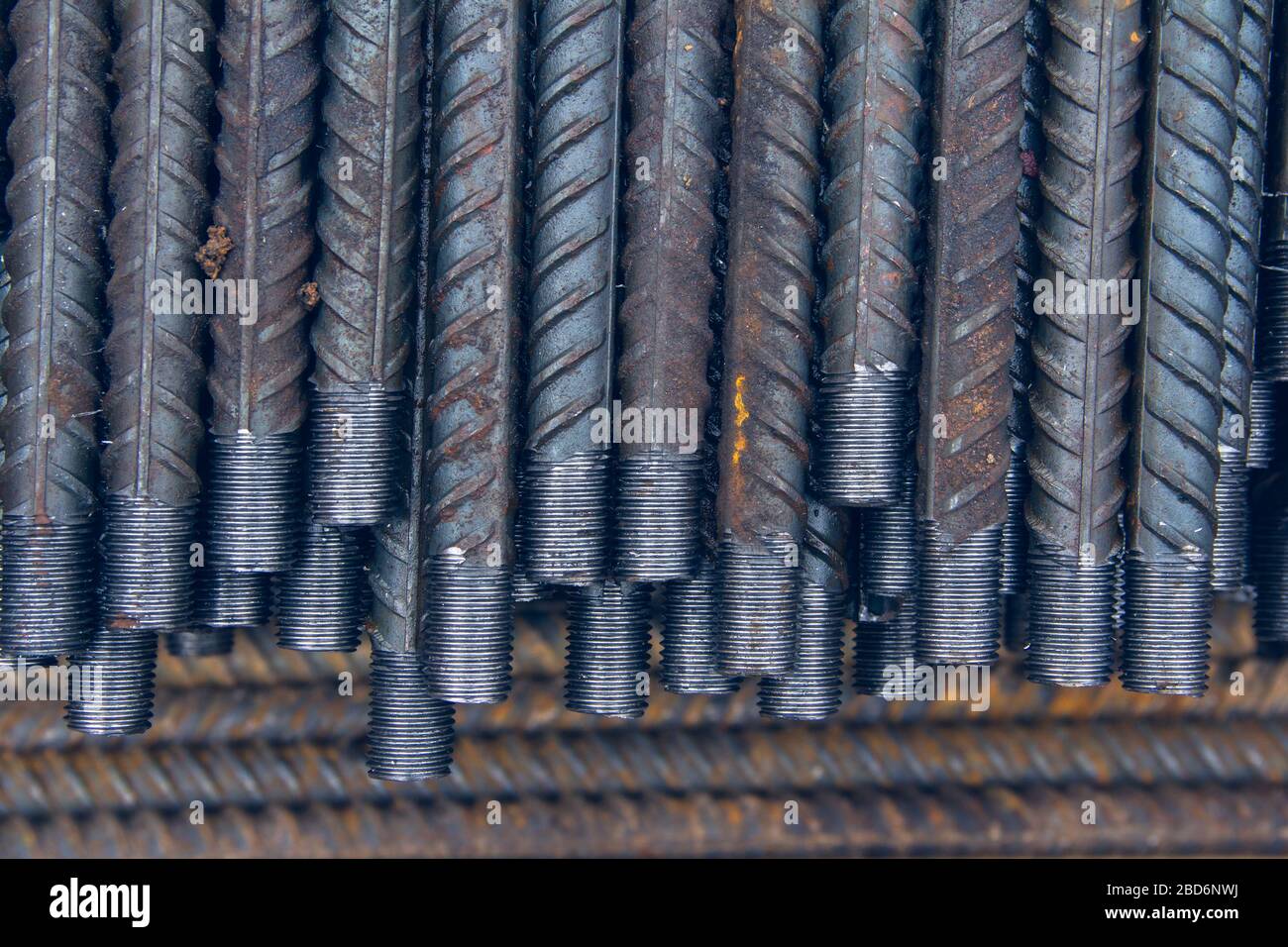 Construction rebar steel work reinforcement. Material for construction ...