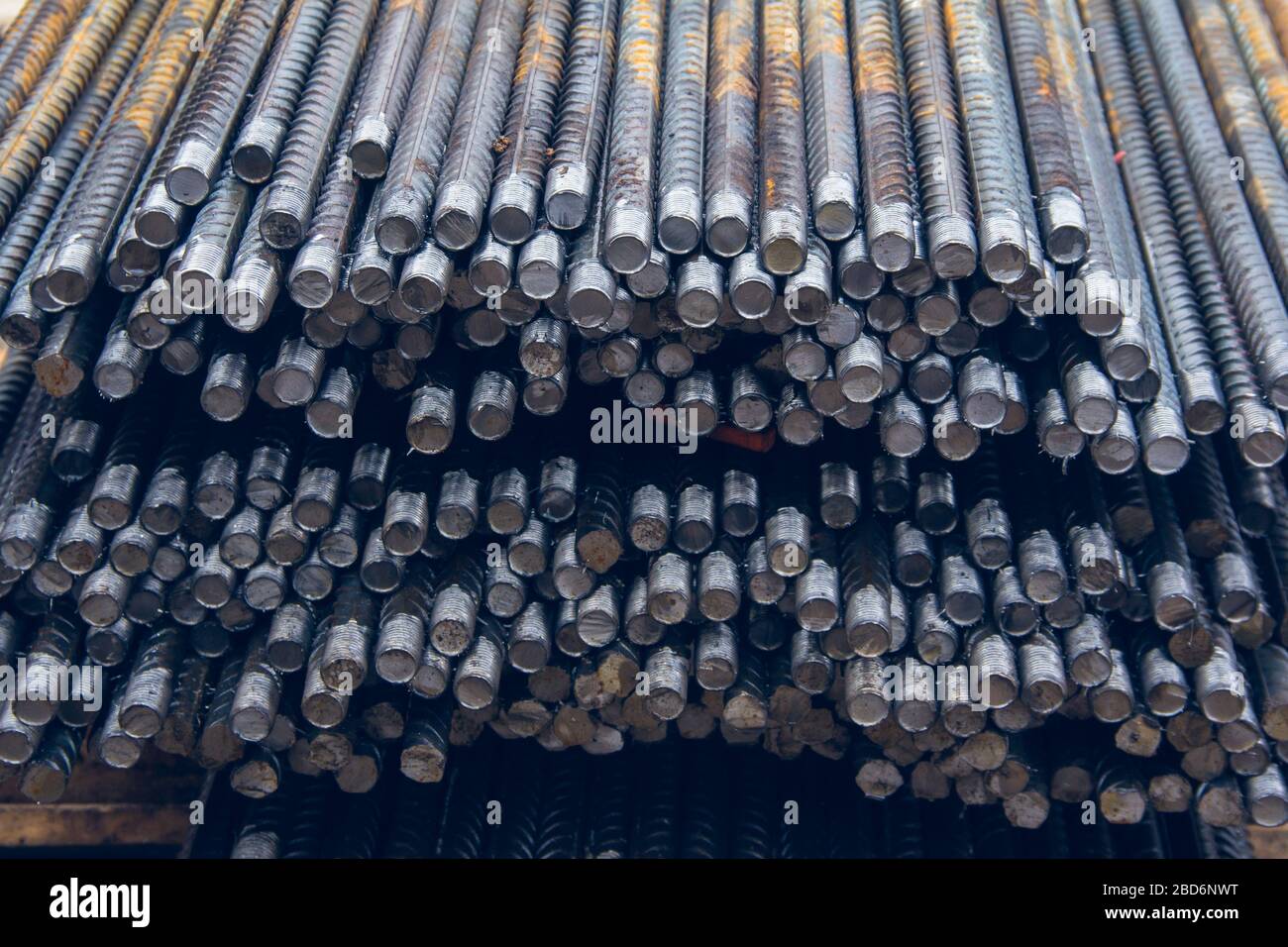 Construction rebar steel work reinforcement. Material for construction ...