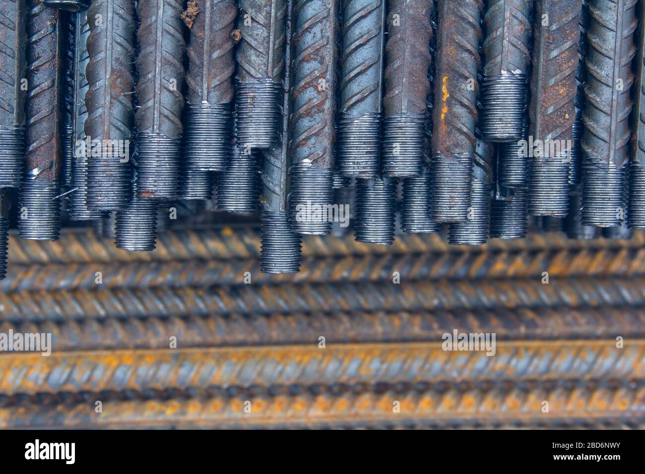 Construction rebar steel work reinforcement. Material for construction ...