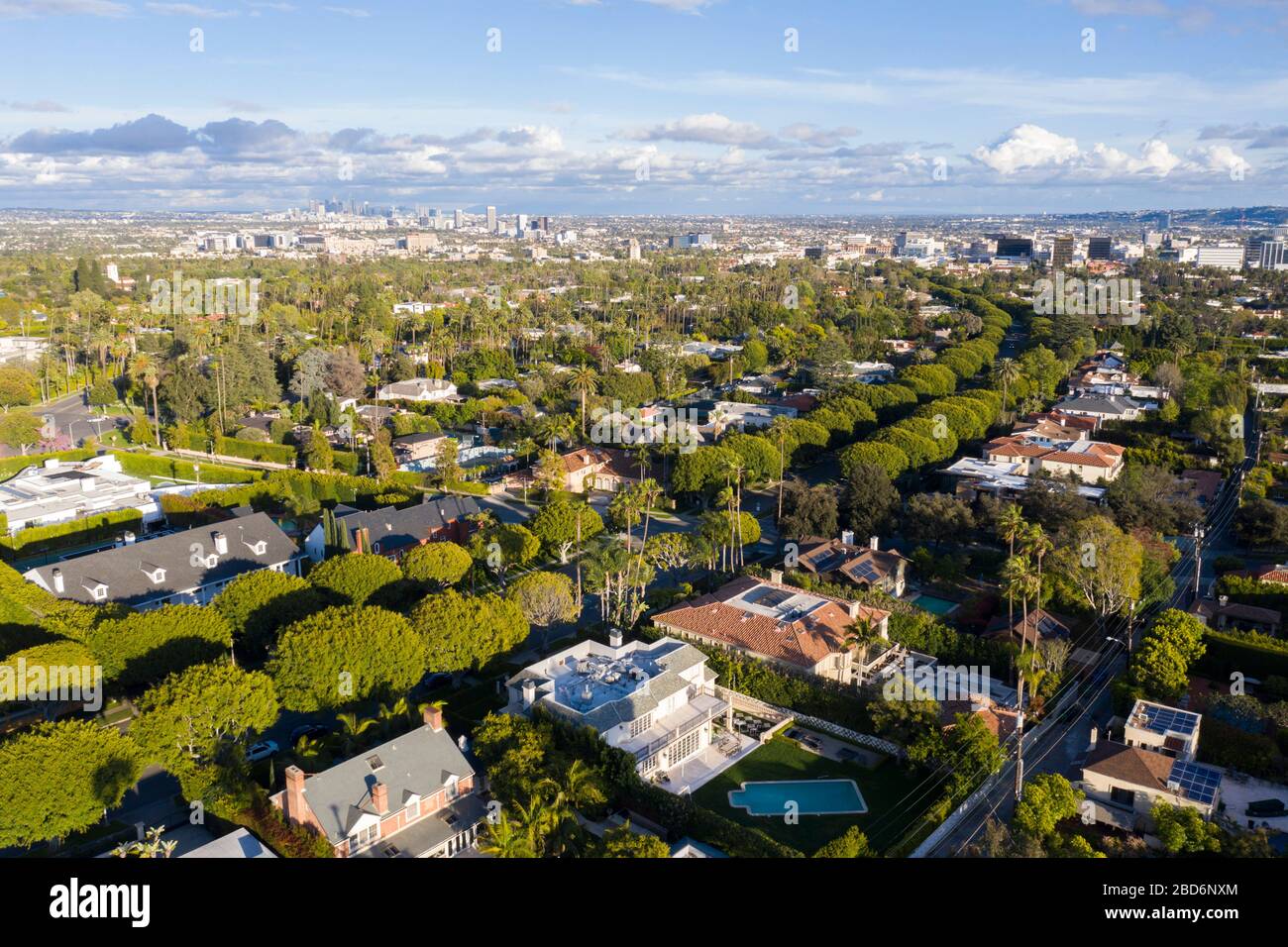 Aerial views above Beverly Hills neighborhood Los Angeles Stock Photo ... Aerial views above Beverly Hills neighborhood Los Angeles Stock Photo ...