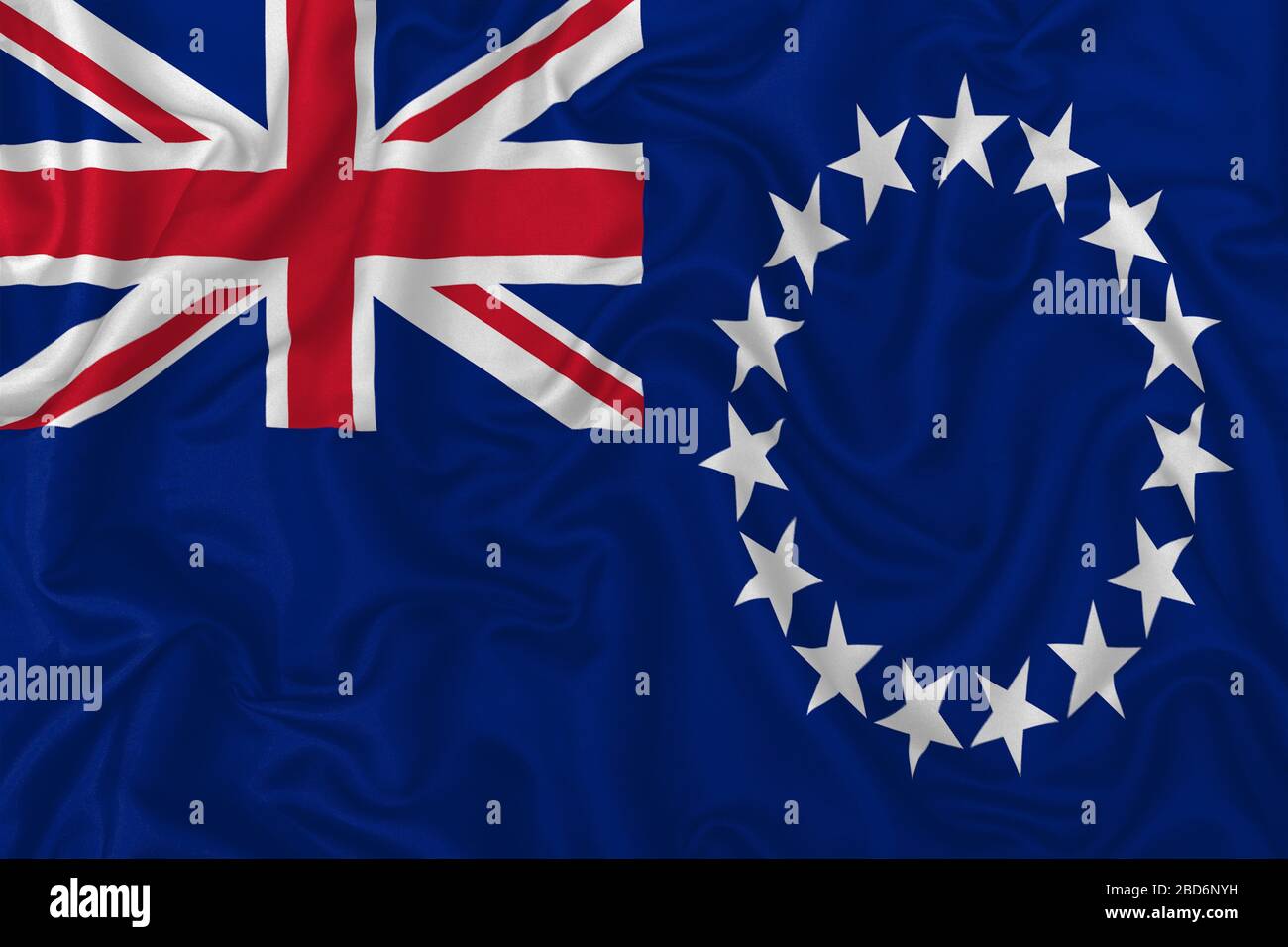 Cook islands silk flag hi-res stock photography and images - Alamy