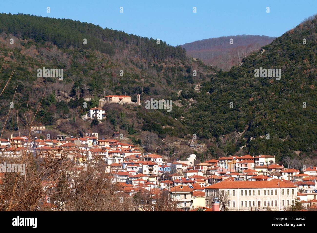 Megali Panagia-Chalkidiki-Greece-Panagouda church Stock Photo - Alamy