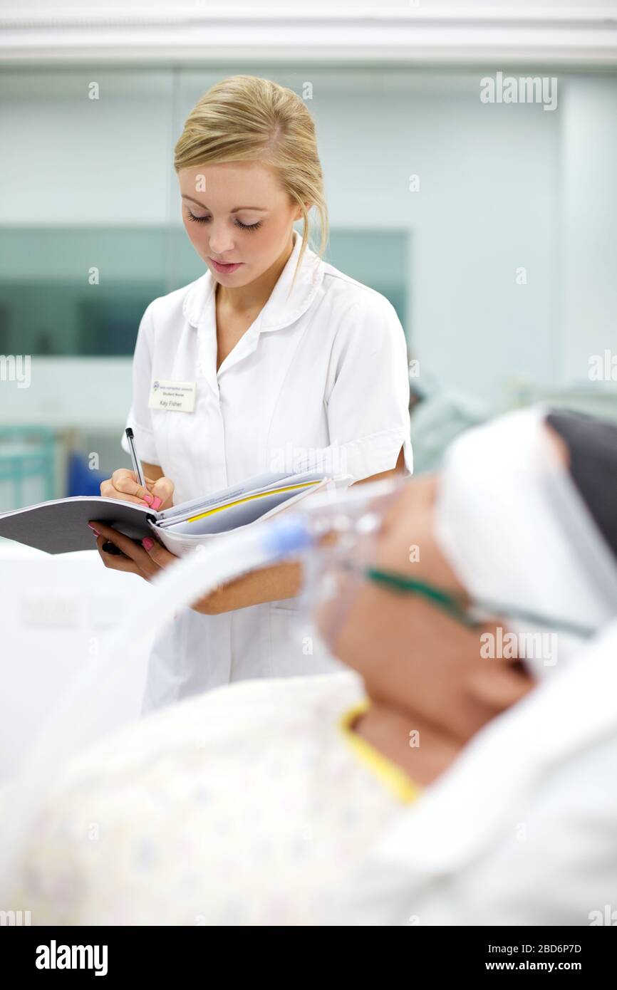 Dummy patient testing equipment at clinical skill centre, retraining ...