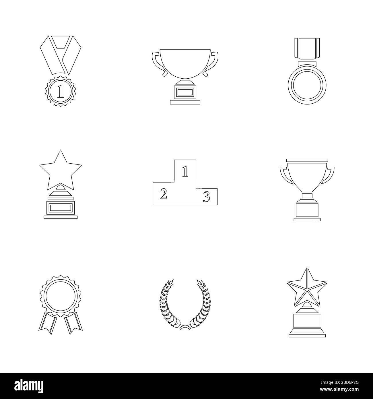 Award icon set Stock Vector Image & Art - Alamy