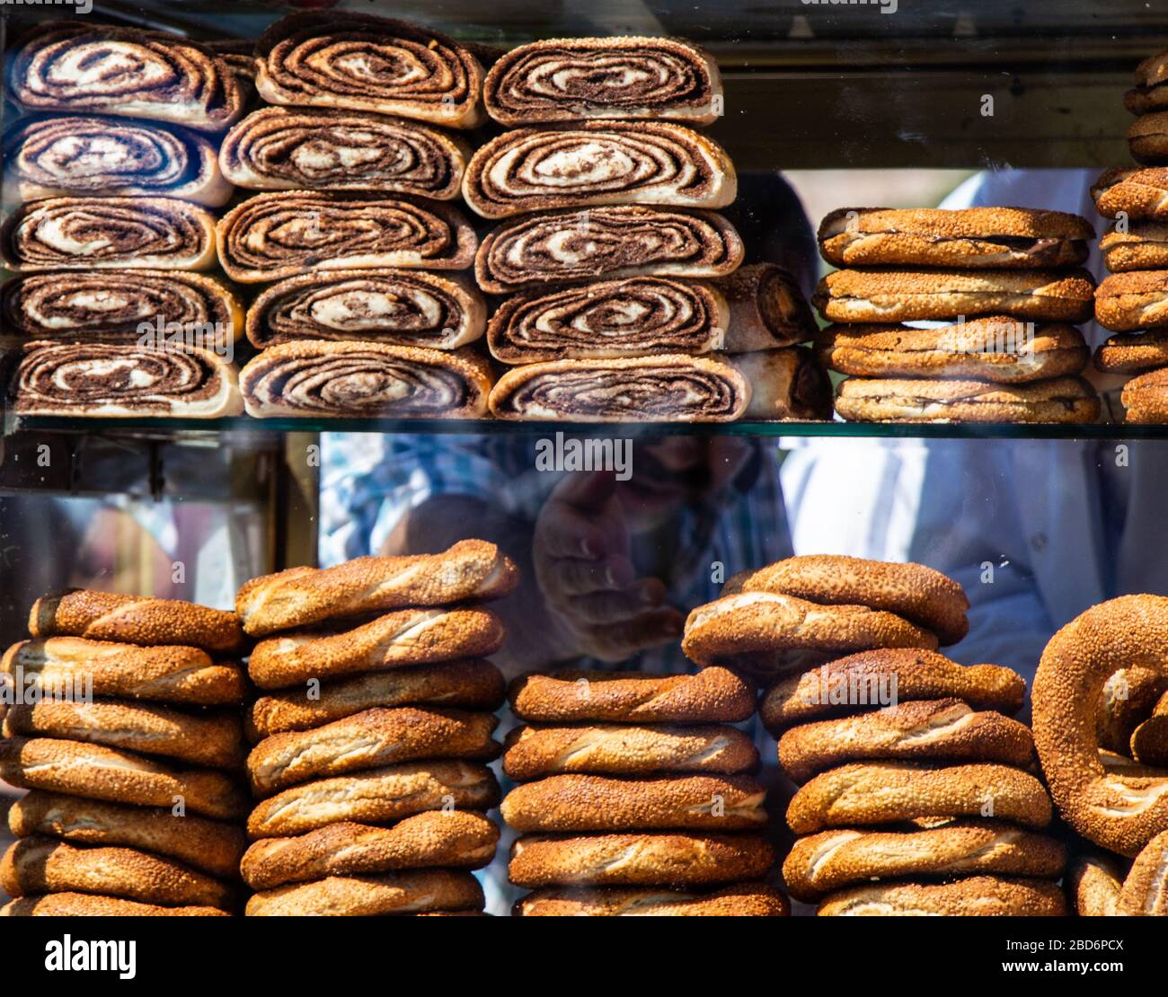 Turkish simits/bagels snack in the view Stock Photo - Alamy
