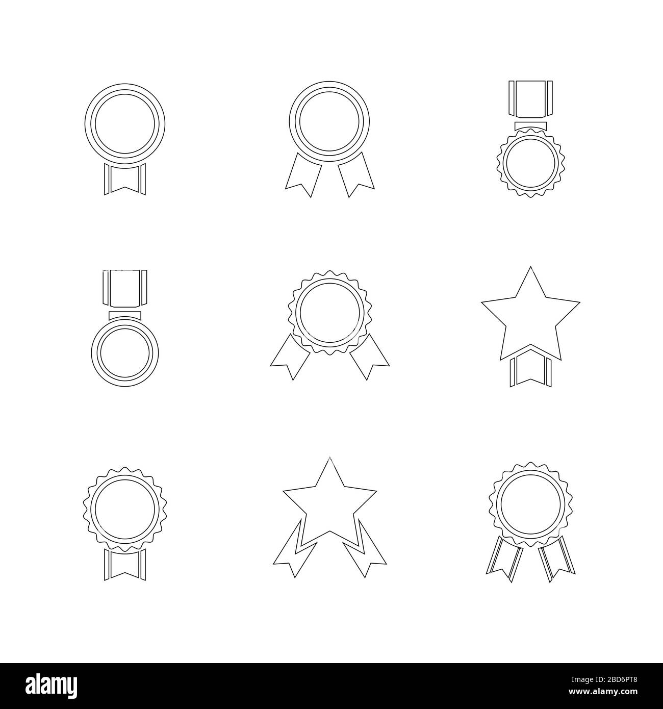 Award medal icon set Stock Vector Image & Art - Alamy