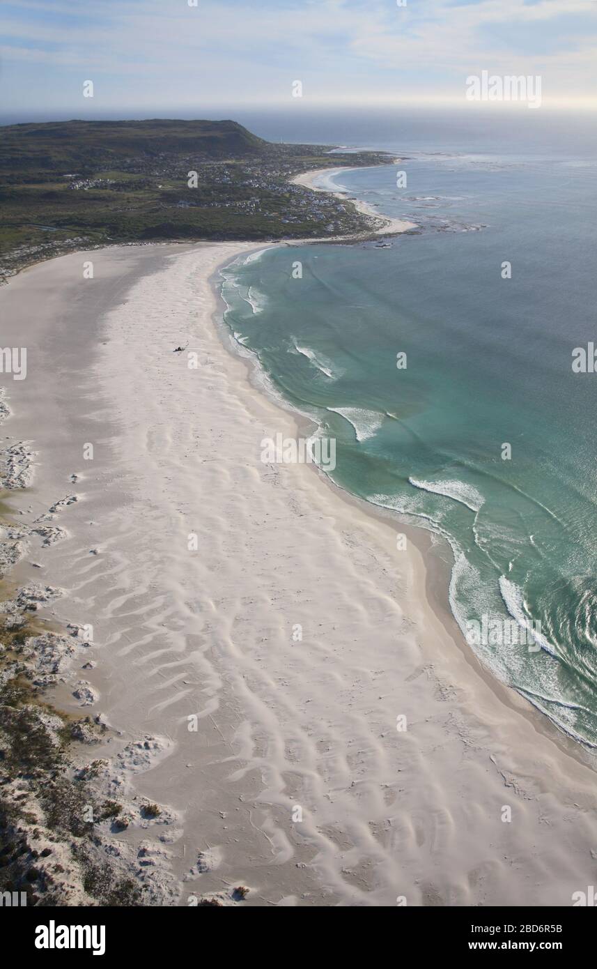 Aerial photo of Noordhoek Beach looking towards Kommetjie Stock Photo ... Aerial photo of Noordhoek Beach looking towards Kommetjie Stock Photo ...