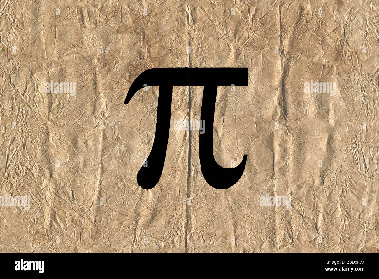 Pi math symbol on weathered ancient old paper texture Stock Photo - Alamy