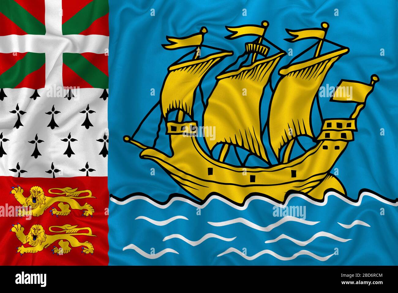 Flag of saint pierre and miquelon hi-res stock photography and images ...