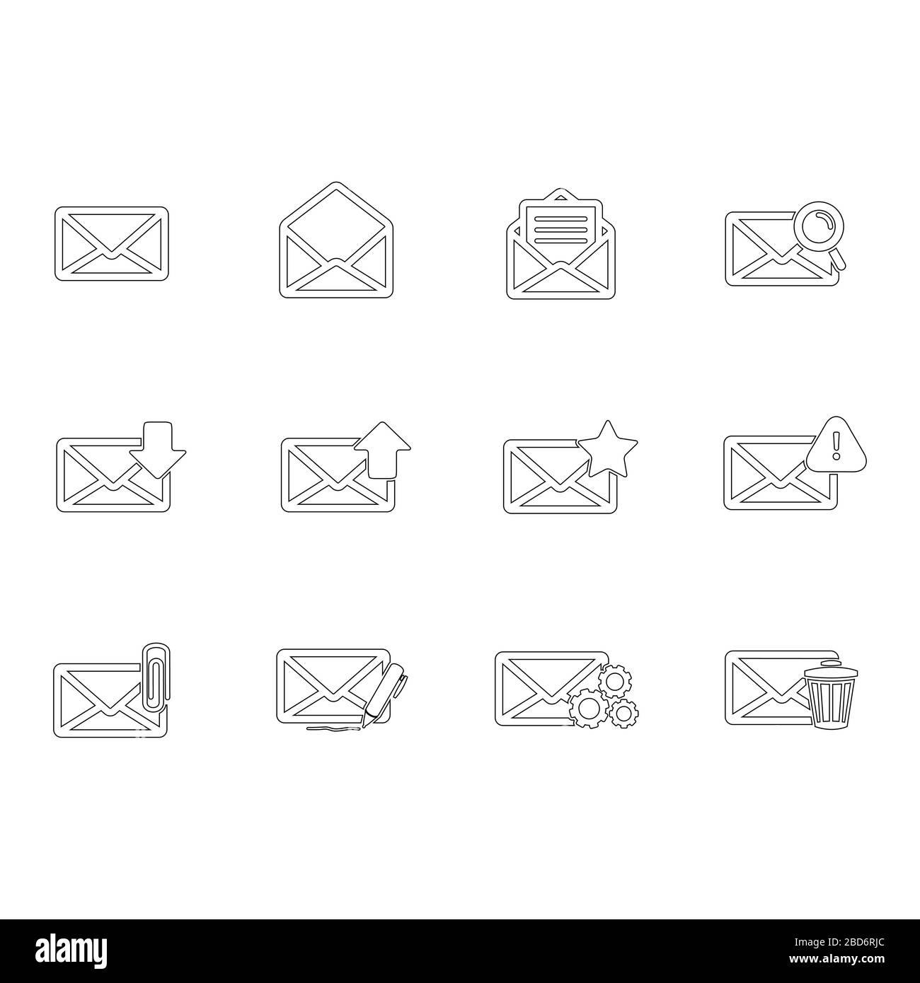Email Letter Icon Set Stock Vector Image Art Alamy email-letter-icon-set-stock-vector-image-art-alamy