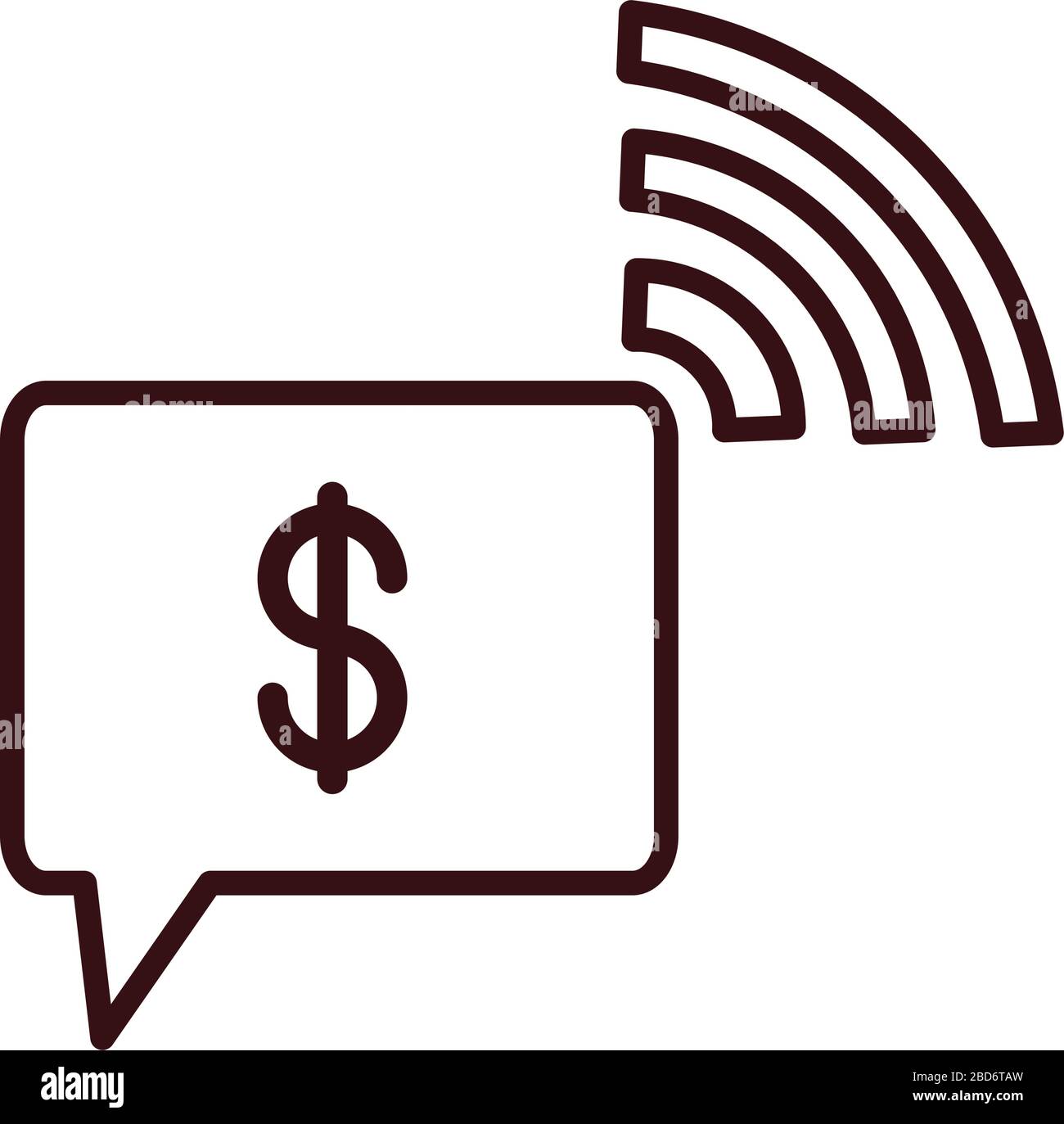 money connection digital shopping or payment mobile banking vector ...