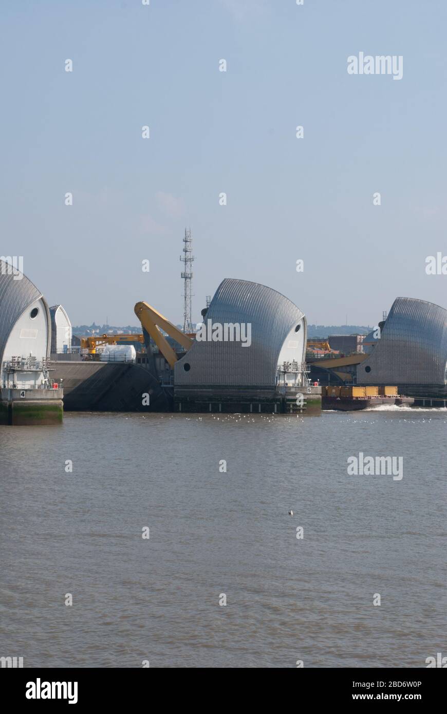 River Thames The Thanes Barrier, Eastmoor St, Royal Docks, London SE7 ...