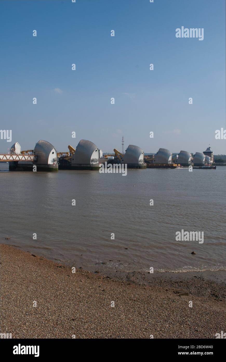 River Thames The Thanes Barrier, Eastmoor St, Royal Docks, London SE7 ...