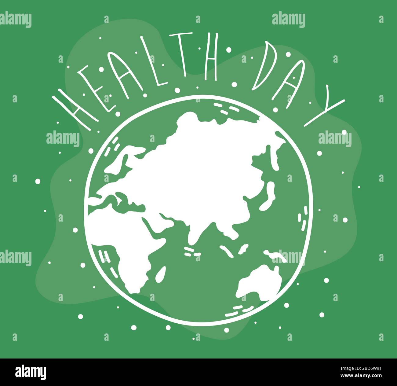 health day celebration poster with eart planet Stock Vector Image & Art ...