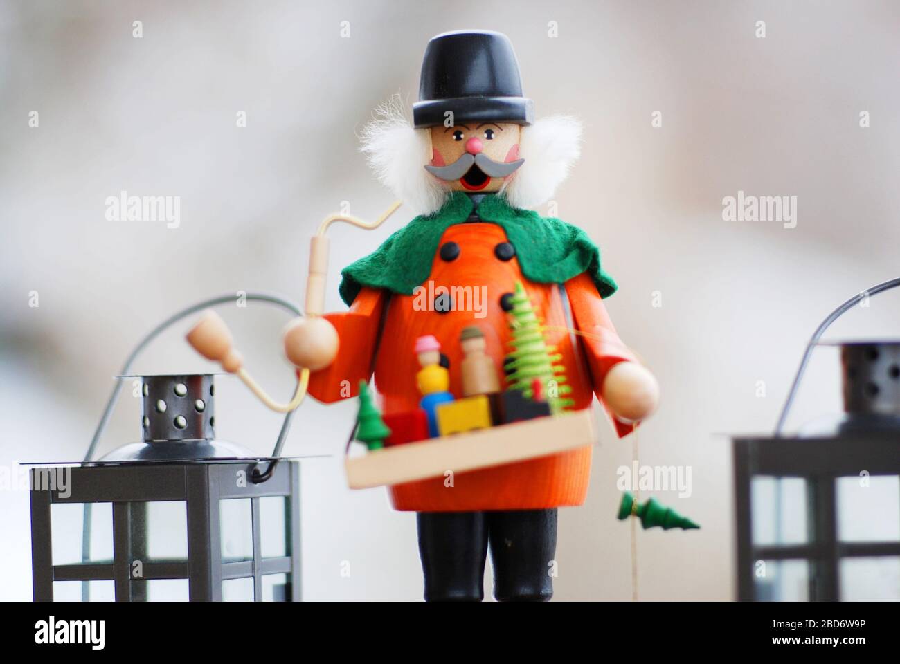 little smoking men figure traditional handcrafted in the german ...