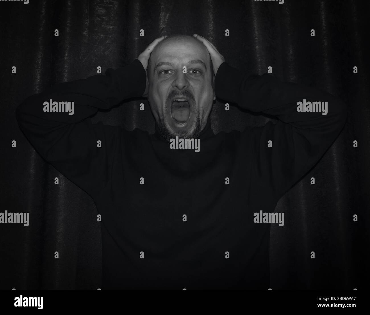 Male isolation despair hi-res stock photography and images - Alamy