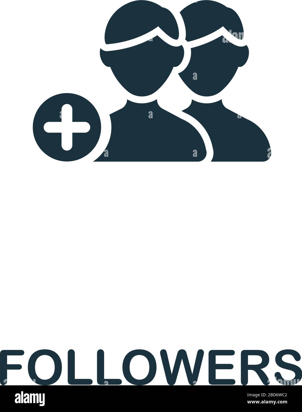 Followers icon from streaming collection. Simple line Followers icon ...