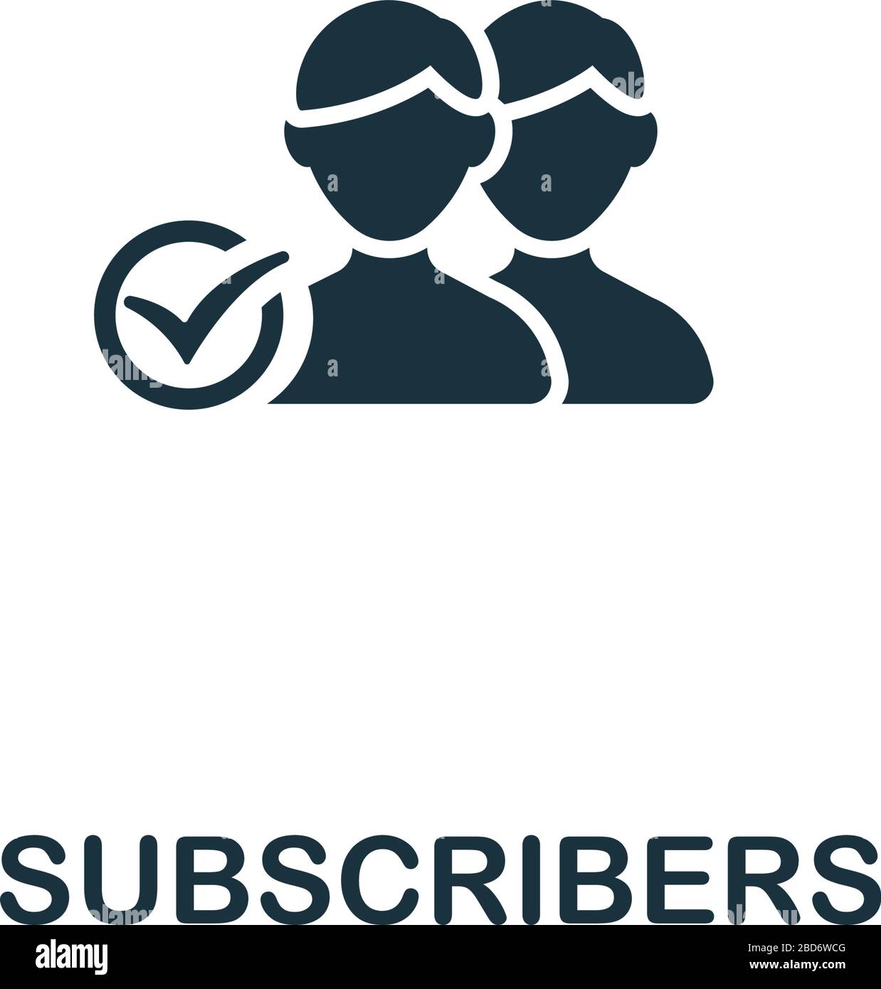 Subscribers icon from streaming collection. Simple line Subscribers ...