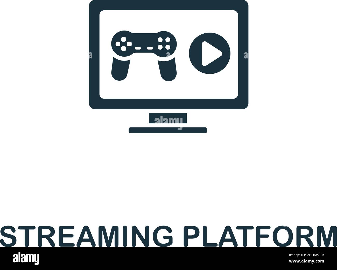 Steaming Platform icon from streaming collection. Simple line Steaming ...